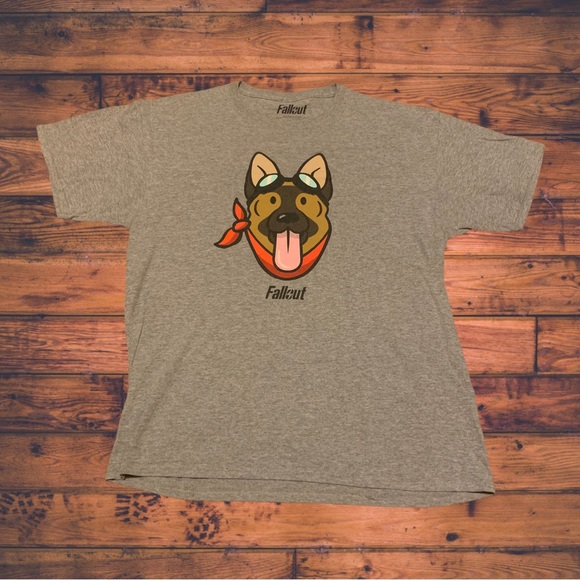 Hot Topic | Shirts | Bethesda Fallout German Shepard Shirt Vault Boy 11 ...